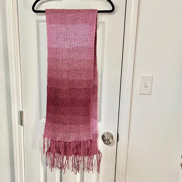 Accessories | Handmade Knit Crochet Blanket Scarf Throw In 5 Shades Of ...